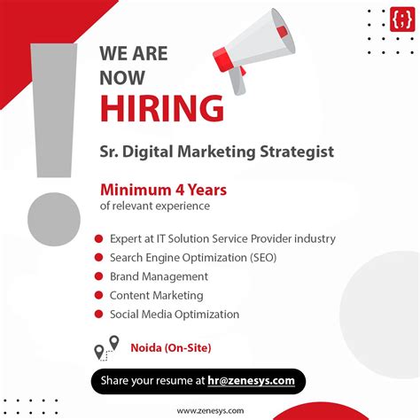 Zenesys On Linkedin Joinnow Team Digital Digitalmarketingstrategist Nowhiring