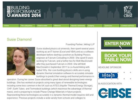 Susie Diamond Confirmed As A Judge For The Cibse Awards Inkling