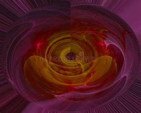 Abstract Digital Fractal Graphic Futuristic Modern Surreal Backdrop Science Stock Illustration