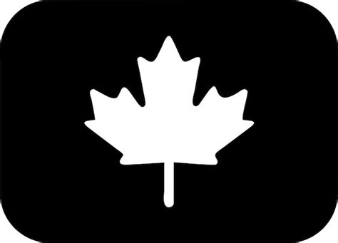 Premium Vector A Maple Leaf Is Shown In A Black Background