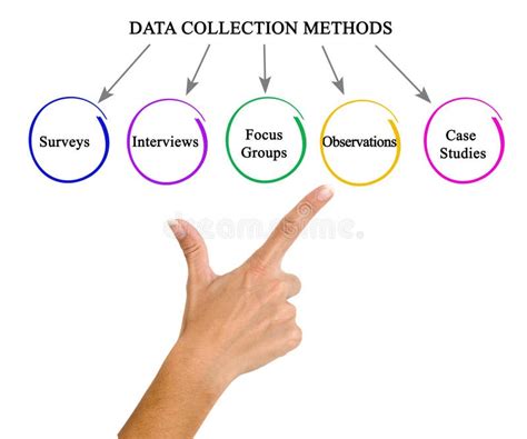 Five Data Collection Methods Stock Image Image Of Collection Female 339746957