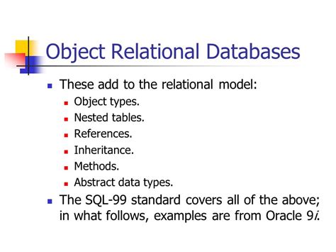 Cs331 Advanced Database Systems Object Databases Ppt Download