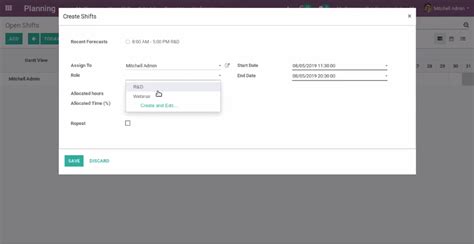 odoo13新模块之日程排期 odoo中文市场 原广州尚鹏