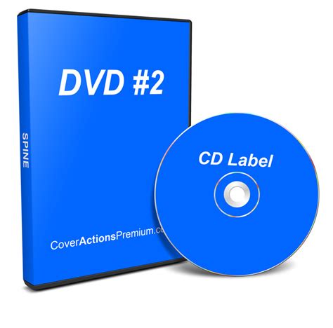 Dvd Case With Disc Mockup Photoshop Action Dvd2 V3 Cover Actions