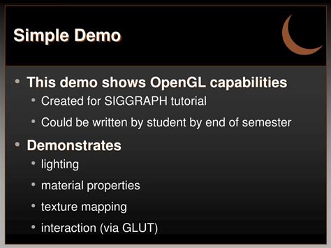 Ppt Teaching A Graphics Class With Opengl Two Approaches Powerpoint