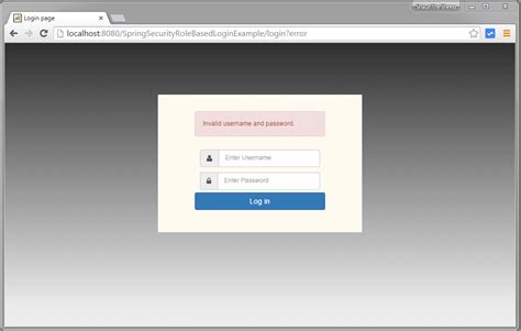 Spring Security 4 Role Based Login Example Websystique