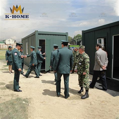 Portable Military Units Quick Build Prefabricated Modular Army Barracks Camp Containers And