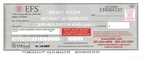 Drivers Should Inspect Their Efs Checks