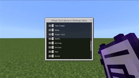 Kittys Instant Scoreboard V2 1 1 Minecraft Bedrock Addons Curseforge