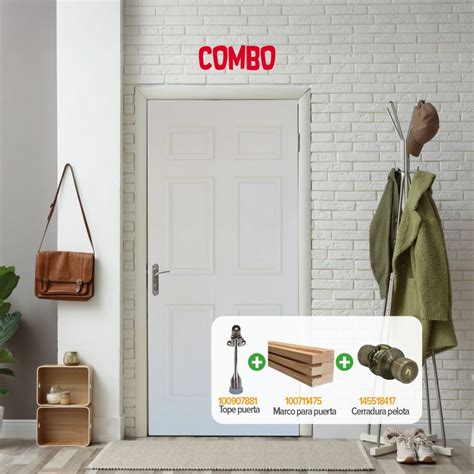 Combo Puerta 70x210cm Puertas Globales Sinsa
