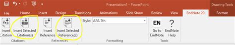 Adding References From Endnote To Your Powerpoint Slides Endnote Guide Subject Guides At