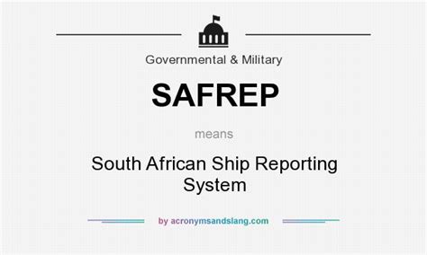 What Does Safrep Mean Definition Of Safrep Safrep Stands For South African Ship Reporting