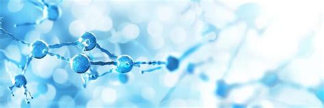 Premium Photo Abstract Blue Molecular Structure Background With Light Bokeh Representing