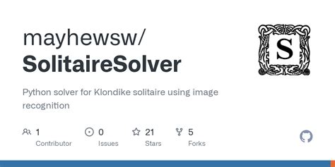 GitHub Mayhewsw SolitaireSolver Python Solver For Klondike Solitaire Using Image Recognition