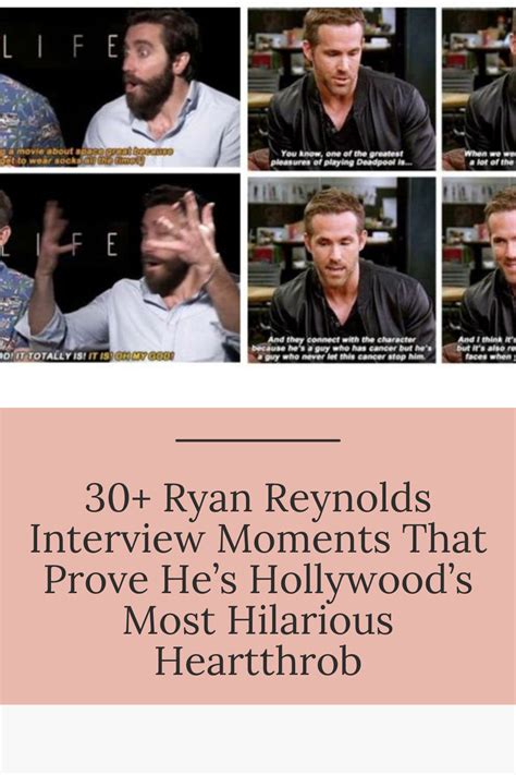 30 Ryan Reynolds Interview Moments That Prove Hes Hollywoods Most