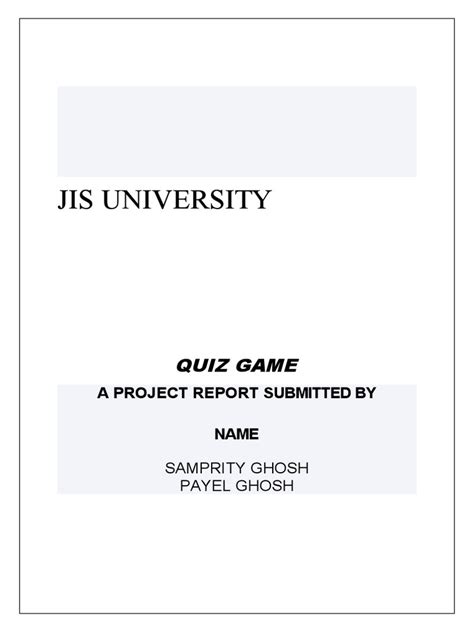 quiz game project pdf quiz cognitive science