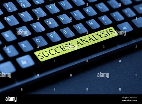 Text Sign Showing Success Analysis Business Concept Creating Graph To Determine Increase In