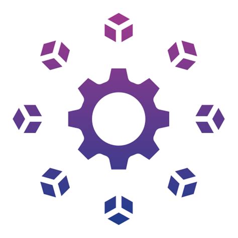 Microservices Generic Gradient Fill Icon
