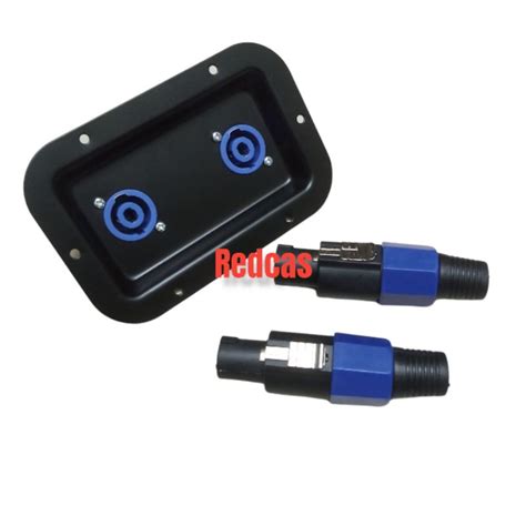Jual High Quality Import Plat Box Speakon Speaker Input Output Besi Terminal Speakon Speaker