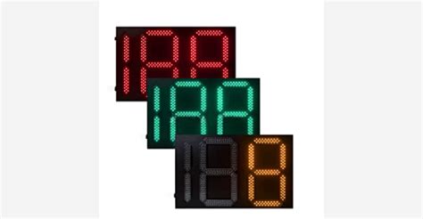 12v 24v Dc Led Countdown Timer Traffic Light Supplier