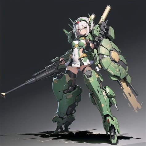 character design references game character robot girl cyberpunk