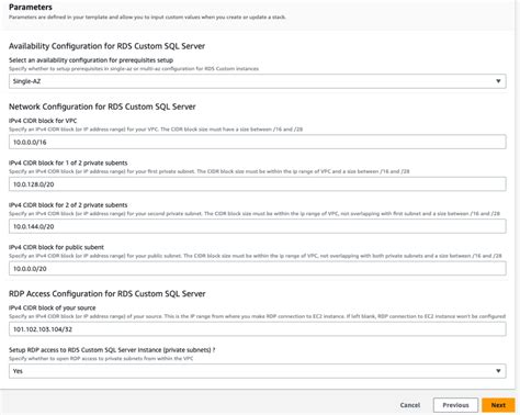 Get Started With Amazon RDS Custom For SQL Server Using An AWS CloudFormation Template Network