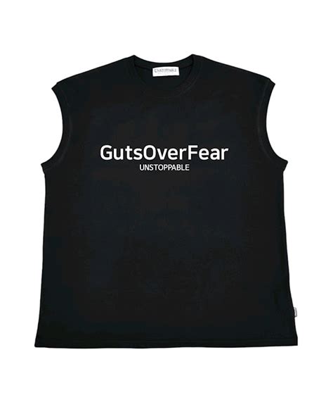 Gutsoverfear 거츠오버피어 X Unstoppable 언스탑퍼블 슬리브리스 레이어드 여름나시 헬스나시 운동나시 면나시