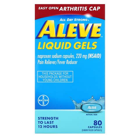 Aleve Naproxen Sodium Liquid Gels 120 Ct At Lily Howchin Blog