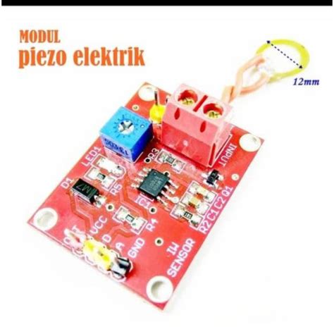 Jual Piezoelektrik Piezo Elektrik Sensor Getar Indo Ware Piezo Modul