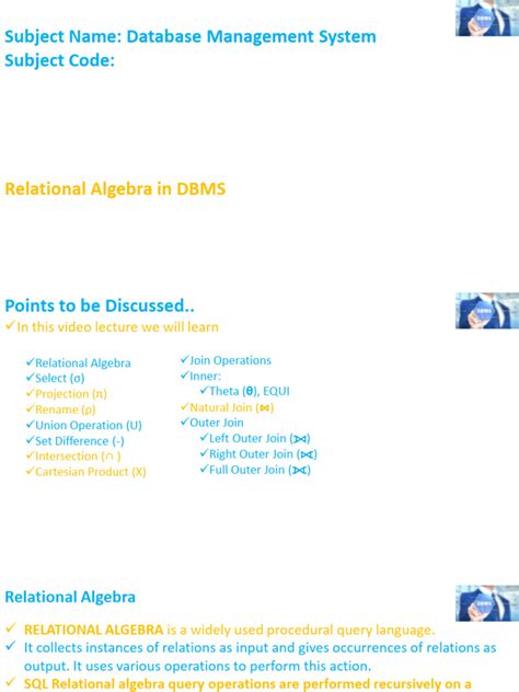 Relational Algebra In Dbms Pdf Relational Model Databases