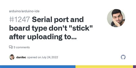 Serial Port And Board Type Don T Stick After Uploading To Pico Pico W