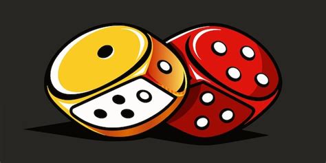 Premium Vector A Cartoon Drawing Of A Red Dice With A Red Lid