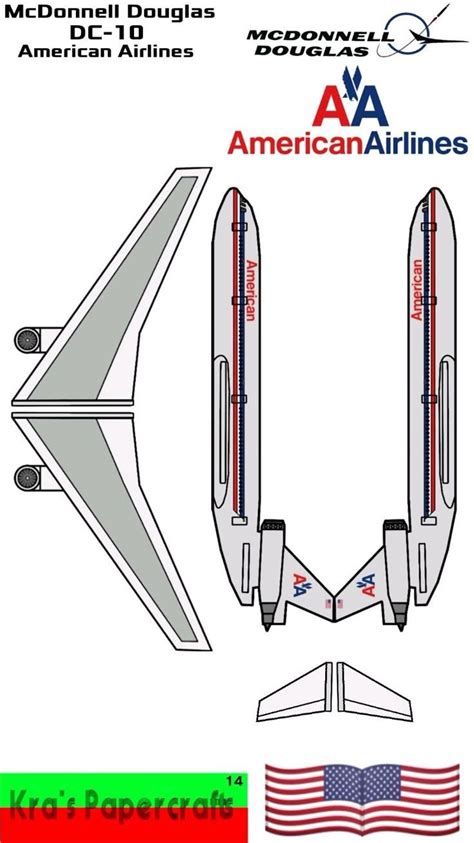 American Airlines Paper Model Artofit