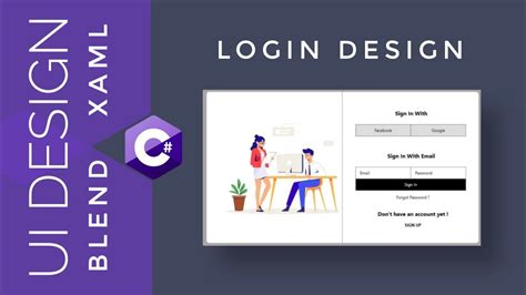 Wpf Tutorial Xaml Ui Design In Visual Studio Blend 2019 Login