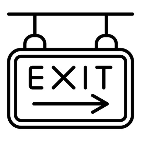 Premium Vector Exit Vector Illustration Style