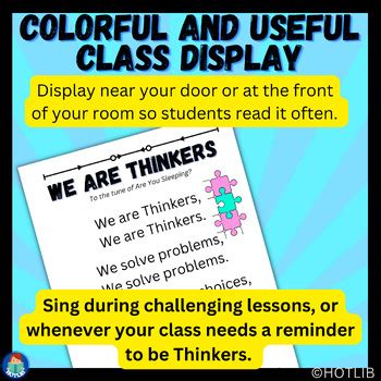 Thinkers Song Fun Easy Way To Learn Remember IB PYP Learner Profile