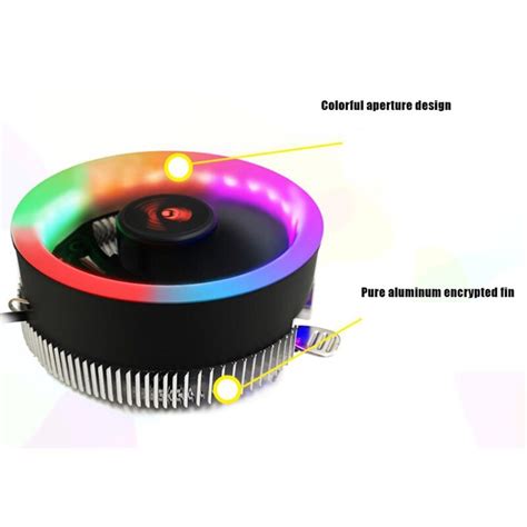 Coolmoon Q2 Rgb 3 Pin Cooling Fan Heatsink Compute Grandado