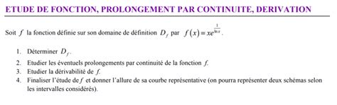Exercice Classique étude De Fonction Myprepa
