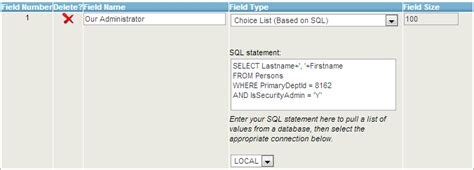 Create Custom Fields Based On Sql Queries On Premises Only Qacomplete Documentation