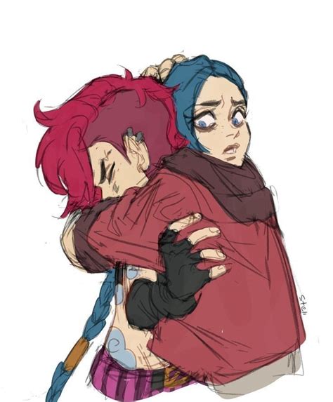 Vi X Jinx Легенды Милые рисунки Эскизы персонажей