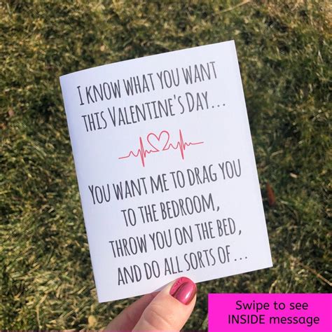 Funny Sexy Naughty Valentines Day Card For Wife Etsy