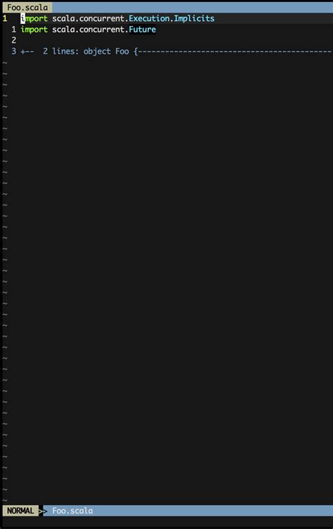 Folding Of Scala Imports In Vim Stack Overflow