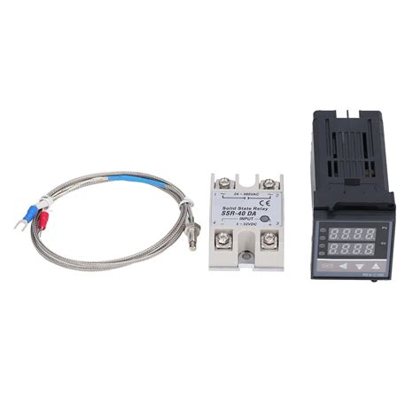 Digital Lcd Pid Rex C100 Temperature Controller Set K Thermocouple Desertcart India
