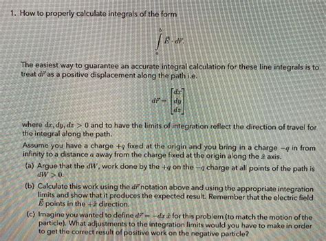 Solved How To Properly Calculate Integrals Of The Form Chegg Com