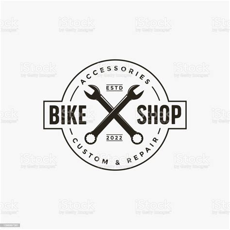 빈티지 배지 엠블럼 자전거 자전거 자전거 가게 자전거 클럽 로고 아이콘 벡터 일러스트 레이 션 흰색 배경 Cycling