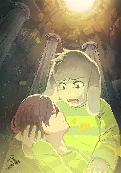 Undertale Asriel Chara By 8msin On Deviantart