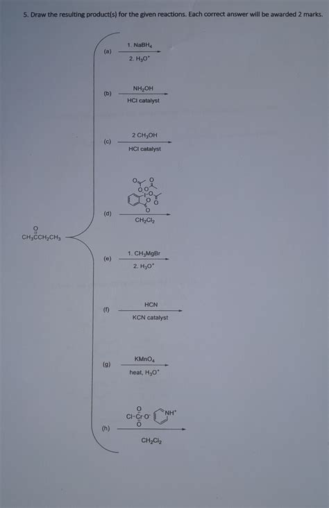 Solved Draw The Resulting Product S ﻿for The Given