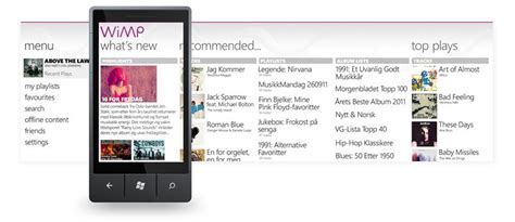 Wimp Ready For Windows Phone Wimp Music