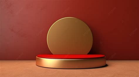 렌더링 된 3d 추상 빨간색과 금색 연단 3차원 원 3d 구 구체 배경 일러스트 및 사진 무료 다운로드 Pngtree