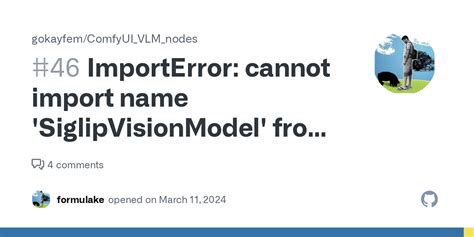 Importerror Cannot Import Name Siglipvisionmodel From Transformers